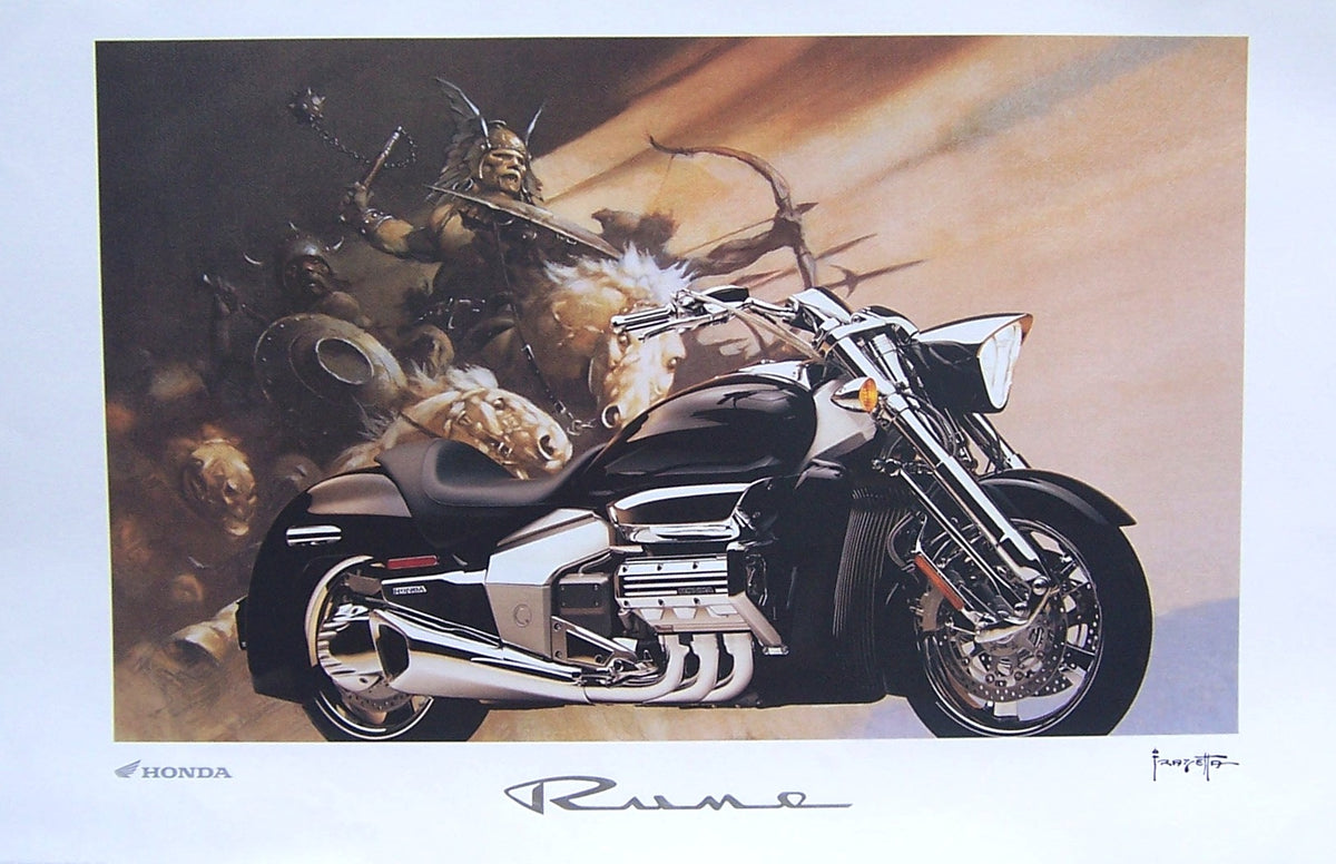 Honda Rune 1800 Poster – Hector Cademartori Motor Racing Art