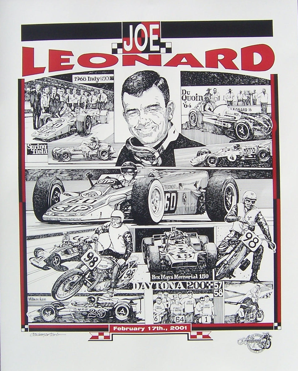 Joe Leonard Poster – Hector Cademartori Motor Racing Art