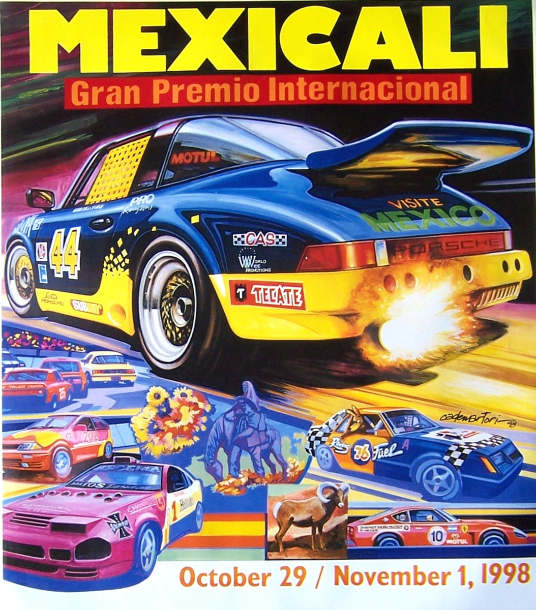Mexico - Mexicali GP 1998 - Poster – Hector Cademartori Motor Racing Art