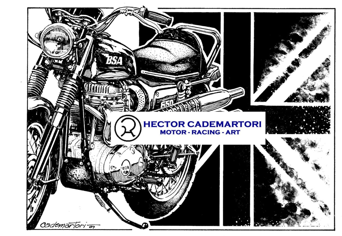 Cycle World - BSA 650 Scrambler - Original Art – Hector Cademartori ...
