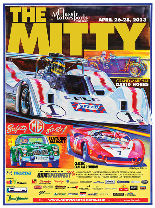 2013 The Mitty Poster Can-Am Original Art – Hector Cademartori Motor ...